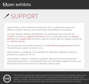 Open Exhibits Support | Open Exhibits